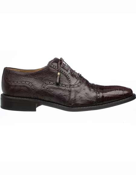 Ferrini Men's World Best Alligator Gator Skin Shoe Mens Ostrich Skin S