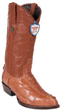 Wild West J-Toe Cognac caiman ~ World Best Alligator ~ Gator Skin Tail