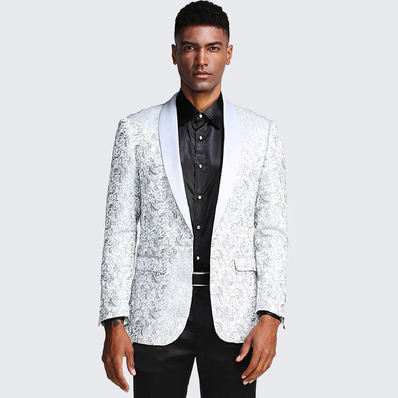 Silver Gray Tuxedo Prom Suit MensItaly