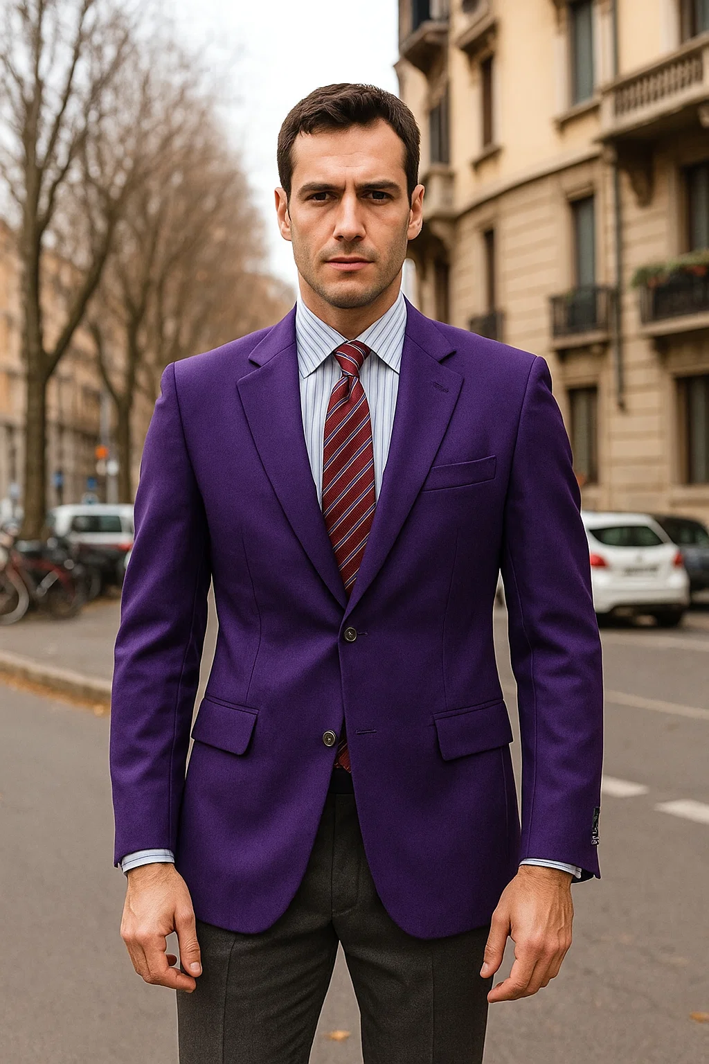 Big and Tall & Extra Long Sizes Men's Blazer With Brass Buttons