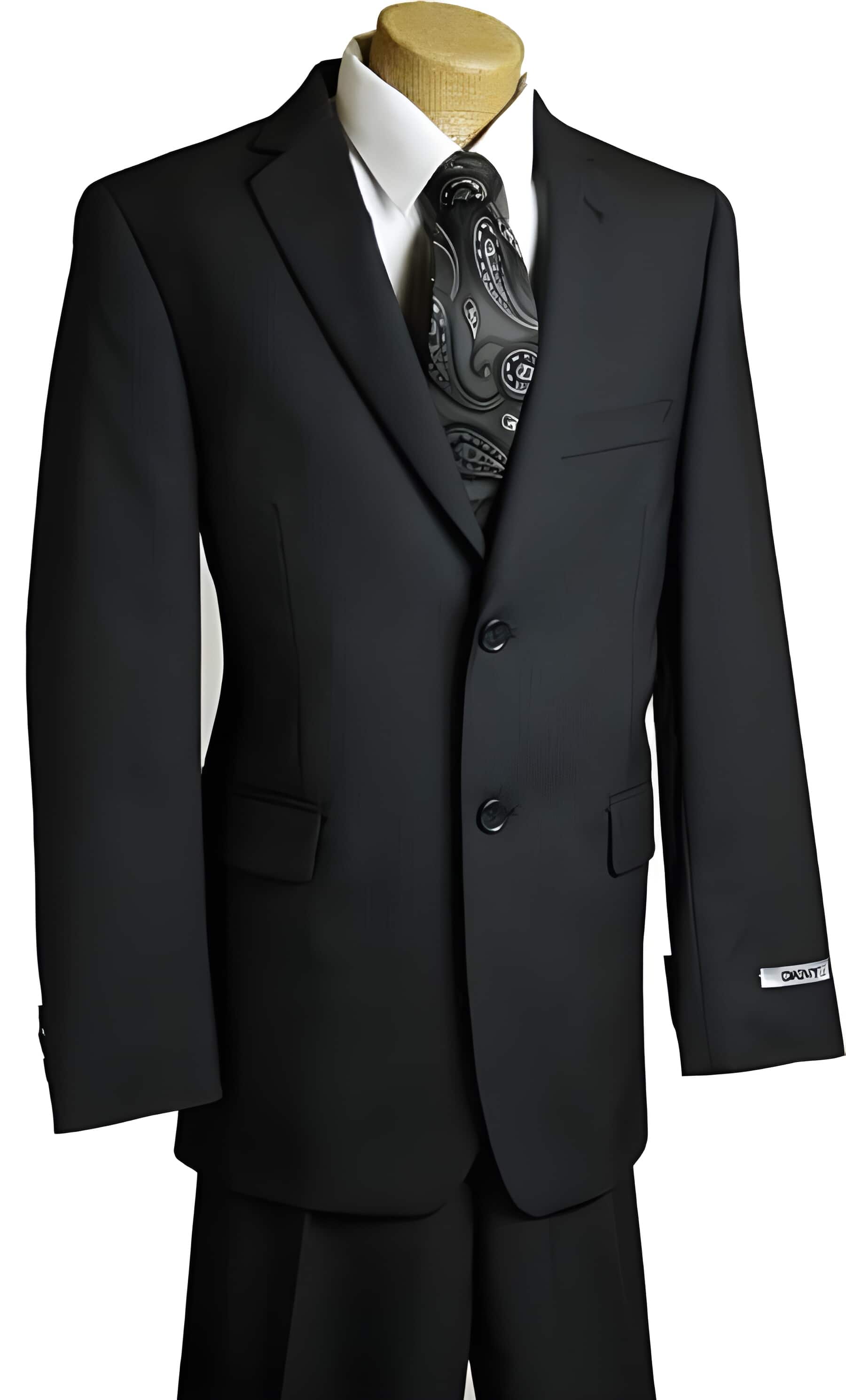 Children Kids Boys Dark color black Pin Two buttons Man Made Fiber ~ra