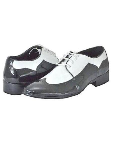 Mens Gangster Shoes Oxfords Formal Men's Classic Shiny Flashy Lace For