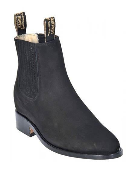 Deerskin Cowboy Boots - Black Deerskin Boots - Deer Boots - Deer Skin