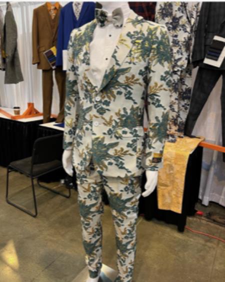 White and Gold Prom Suits - Gold Tuxedo Jacket