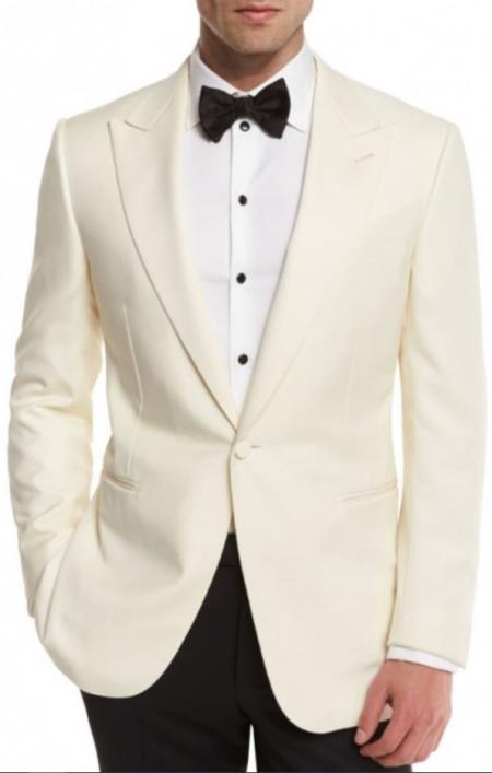 Ivory Tuxedo Jacket - Cream Wedding Suit - Off White Suit (Jacket and