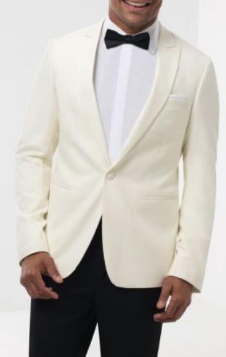 Ivory Tuxedo Jacket - Cream Wedding Suit - Off White Suit (Jacket and