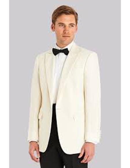 Ivory Tuxedo Jacket - Cream Wedding Suit - Off White Suit (Jacket and