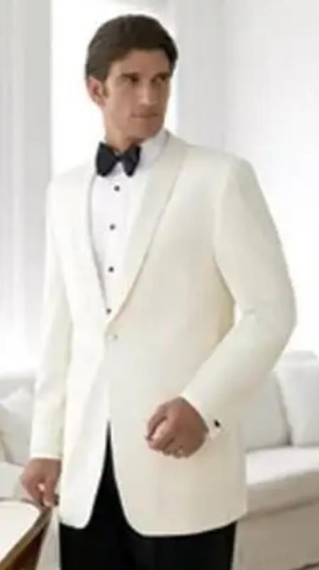 Ivory Tuxedo Jacket - Cream Wedding Suit - Off White Suit (Jacket and