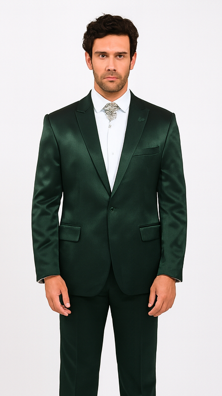 Rossi Man LEO RM1611 Men’s Slim Fit 3-Piece Suit – Modern Formalwear f