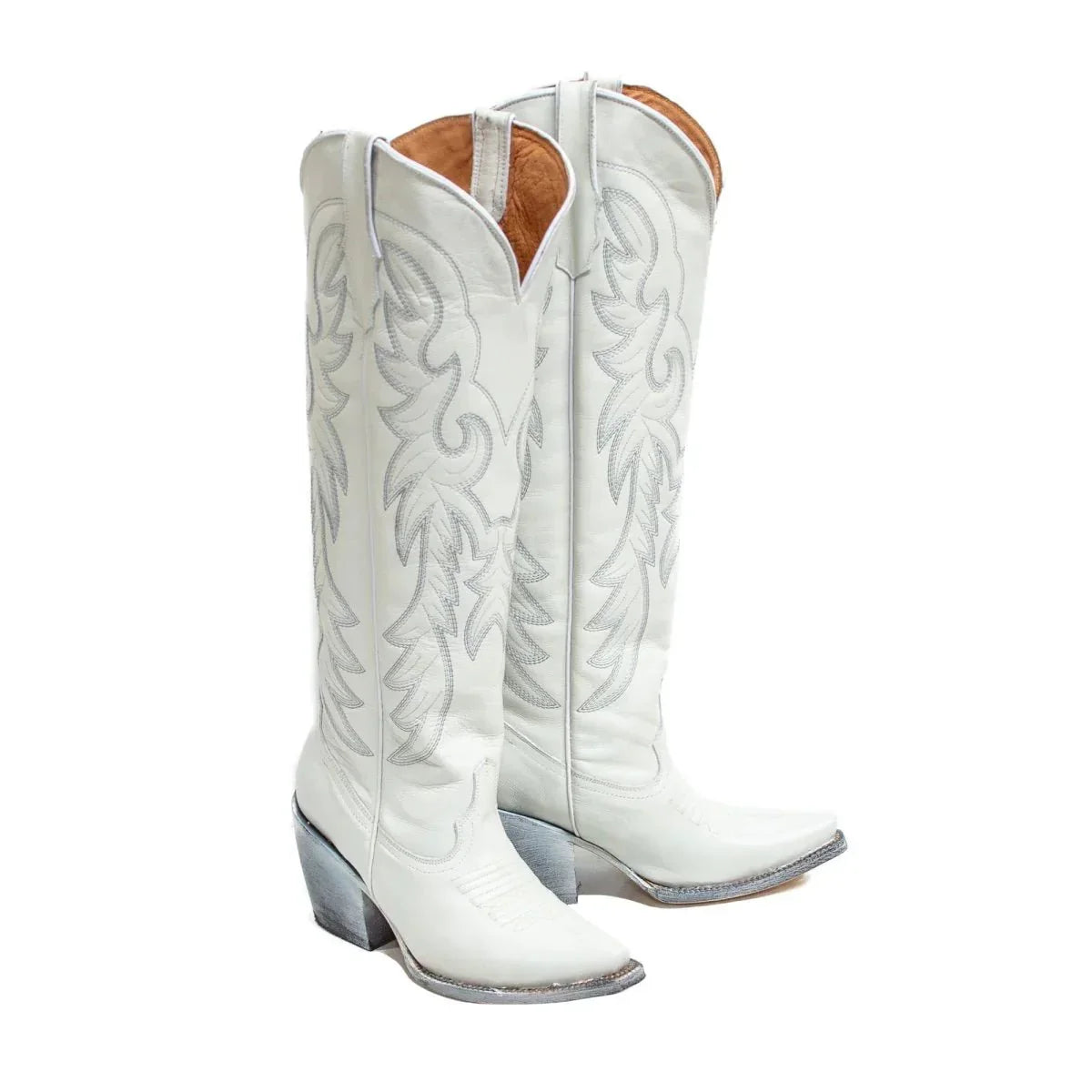 Tanner Mark Women's Cheyenne Snip Toe Fashion Heel Knee High Leather B