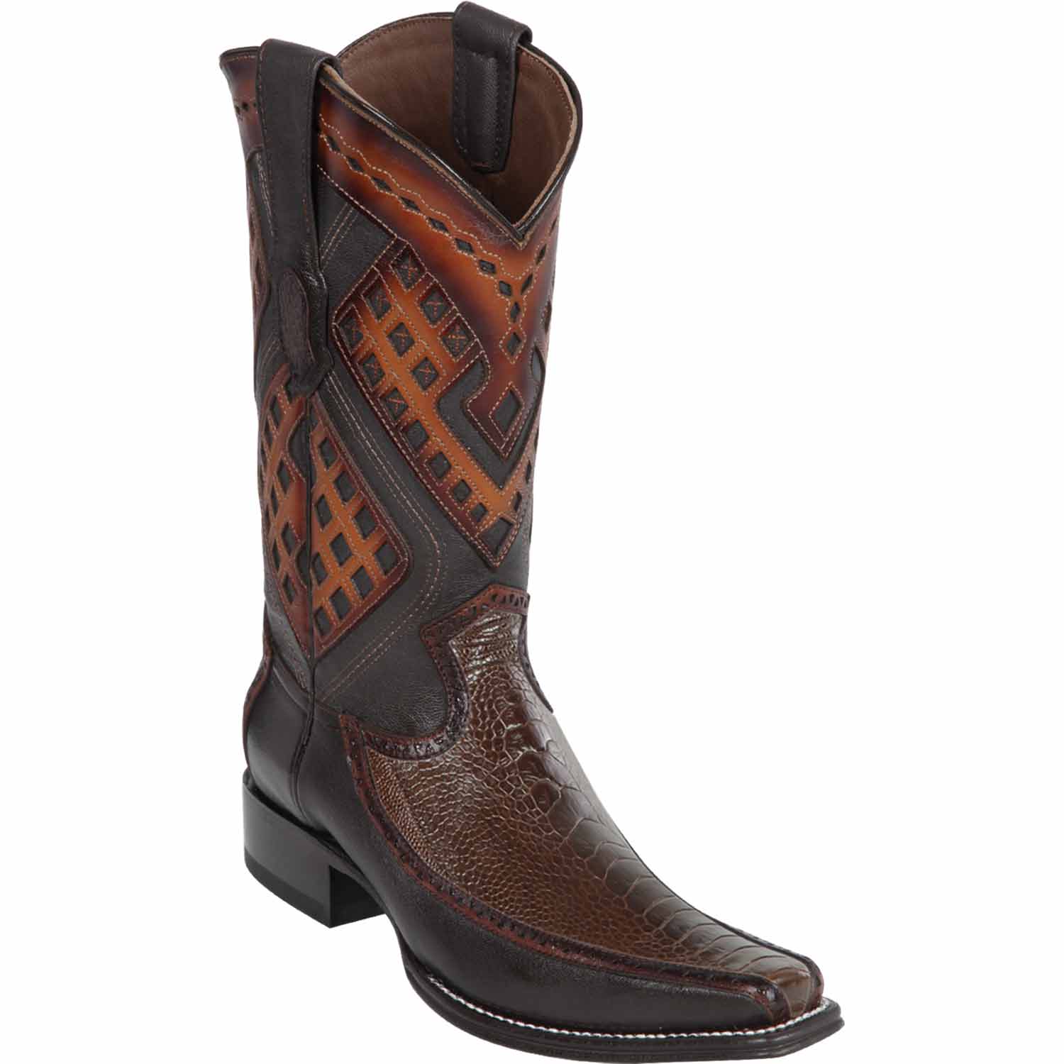 Men's Wild West Ostrich Leg Deer Boots MensItaly